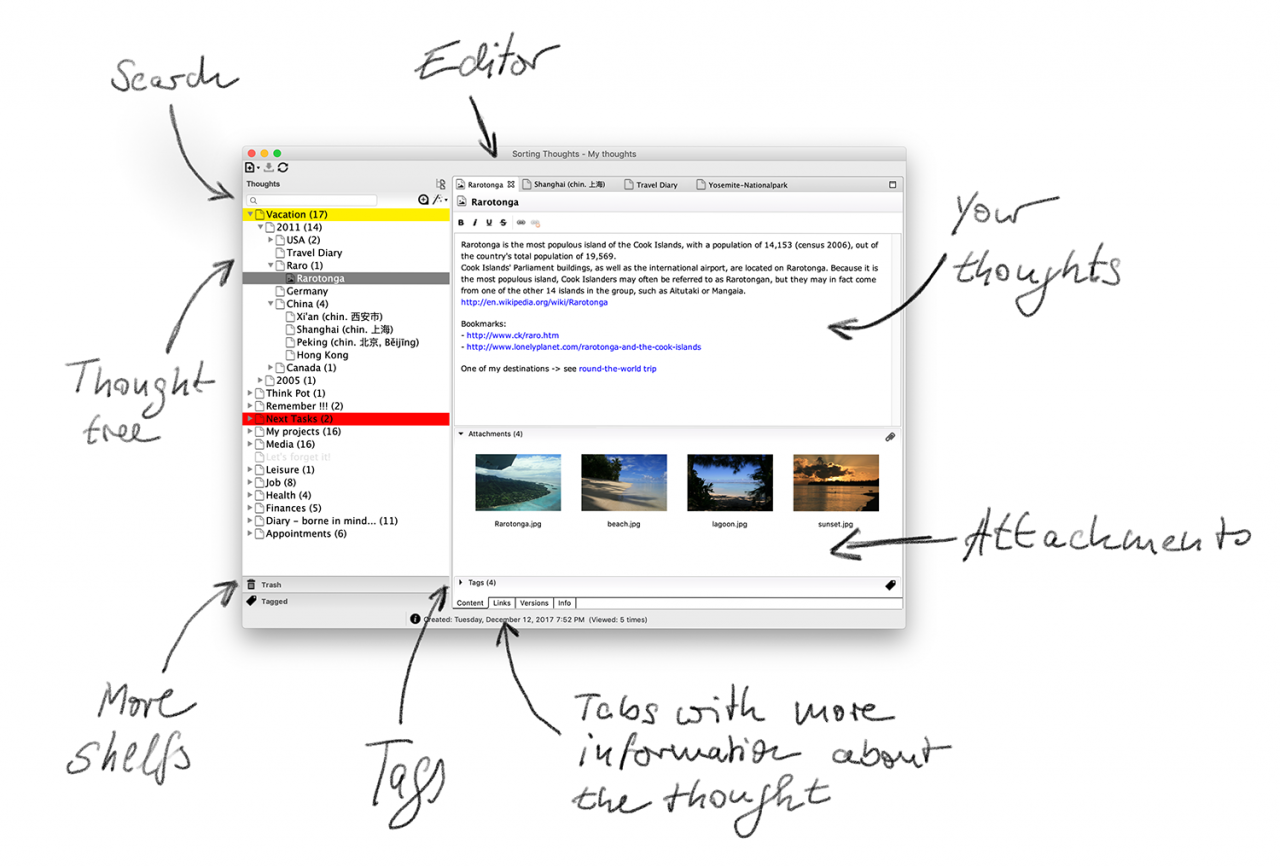 Sorting Thoughts - the simple and private note-taking app | available ...
